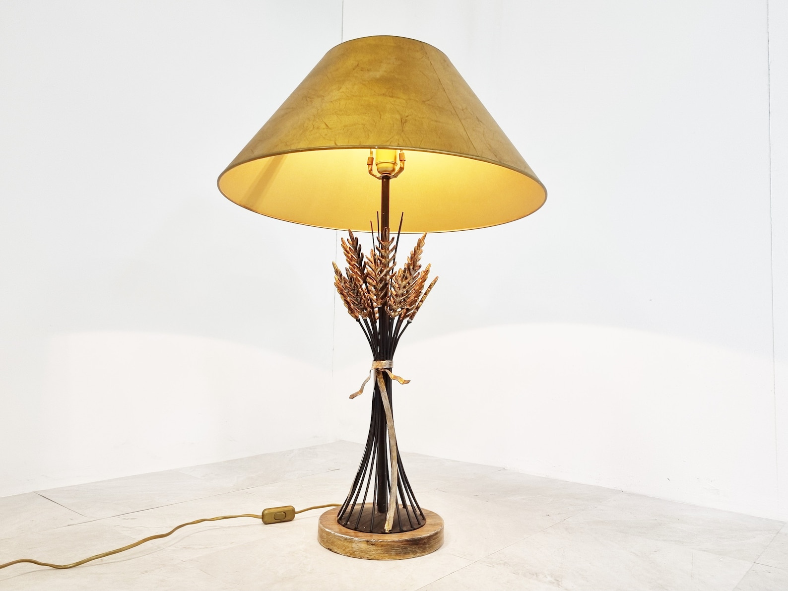 Vintage Sheaf of Wheat Table Lamp 1960s Vintage Italian - Etsy