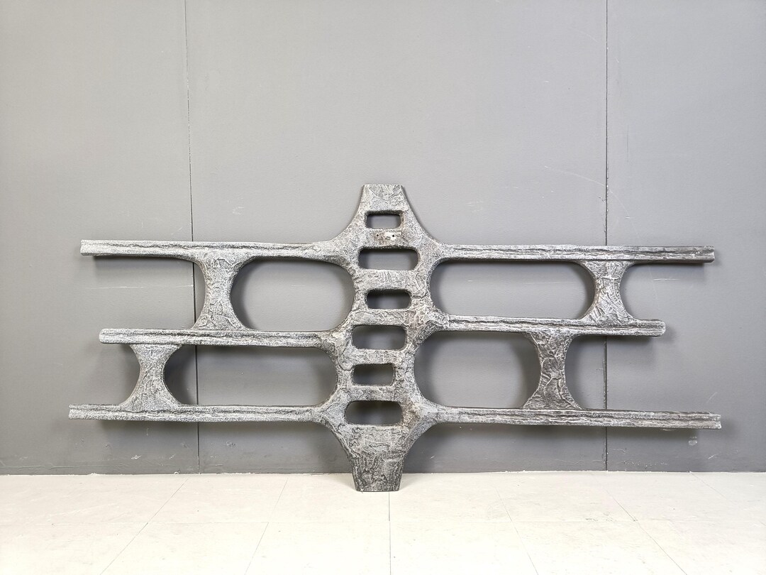 Large Brutalist Wall Sculpture, 1970s - Brutalism Art - Brutalist Wall ...