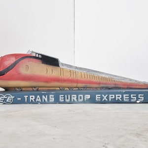 Trans Europ Express Rare Streamlined Plaster Train Display - Etsy