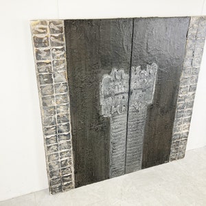 Large Brutalist Wall Sculpture, 2000s - Brutalism Art - Brutalist Wall ...