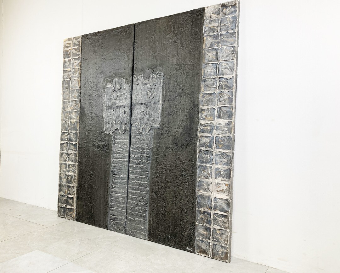 Large Brutalist Wall Sculpture, 2000s - Brutalism Art - Brutalist Wall ...