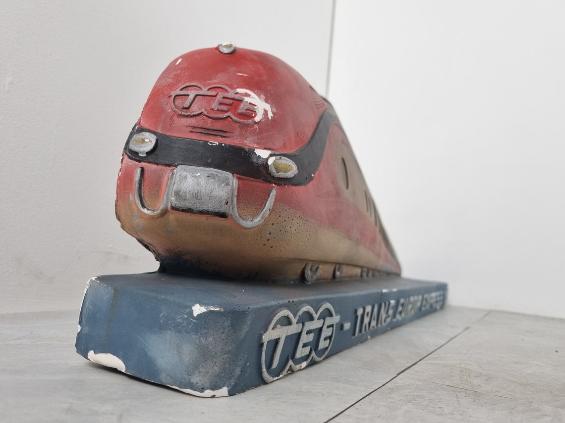 Trans Europ Express Rare Streamlined Plaster Train Display - Etsy
