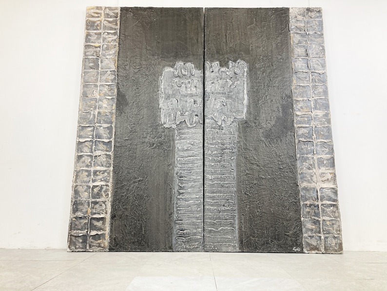 Large Brutalist Wall Sculpture, 2000s - Brutalism Art - Brutalist Wall ...