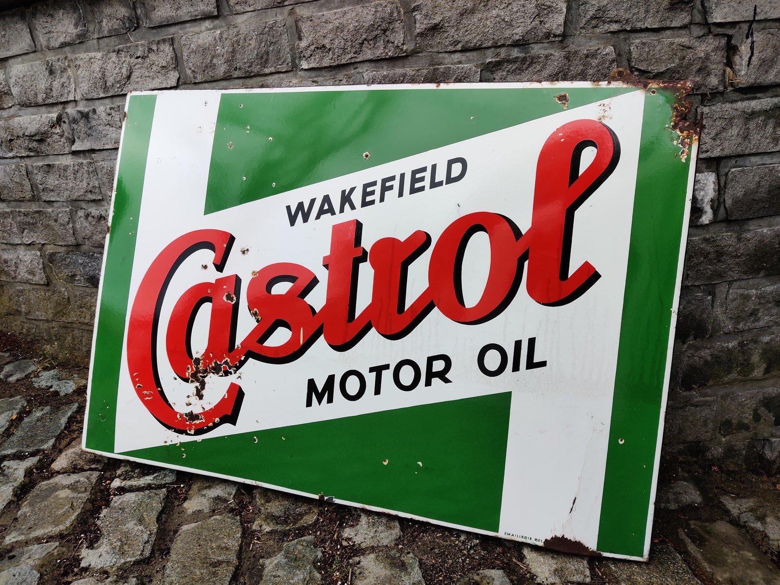 Vintage Enamel Castrol Sign 1960s Vintage Advertising - Etsy