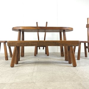 Vintage Brutalist Dining Set, 1960s - Brutalist Dining Table - Brutalist Dining Chairs ...