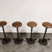 Chain Link Brutalist Bar Stools 1970s Vintage Leather Bar - Etsy