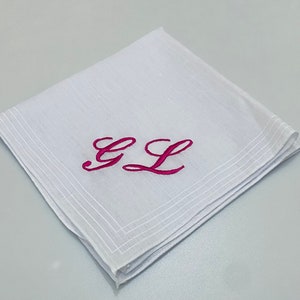 Personalised Handkerchief, Initial Hanky, - Etsy UK