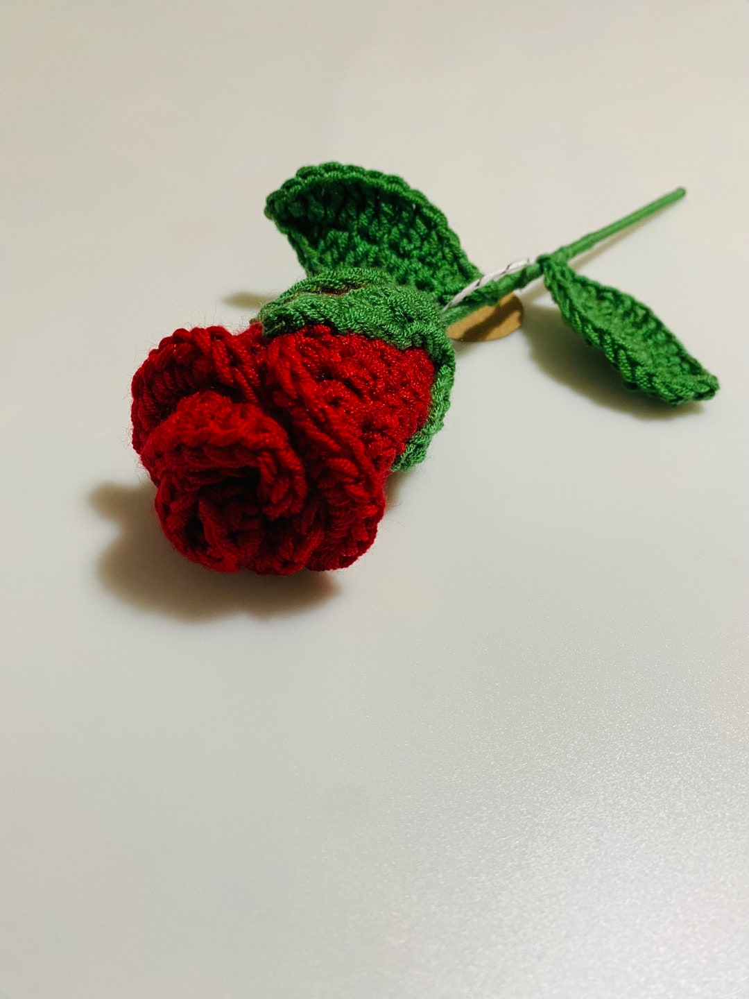 Single Crochet Rose, Valentine's Day Gift, Wool Rose, Mothers Day - Etsy