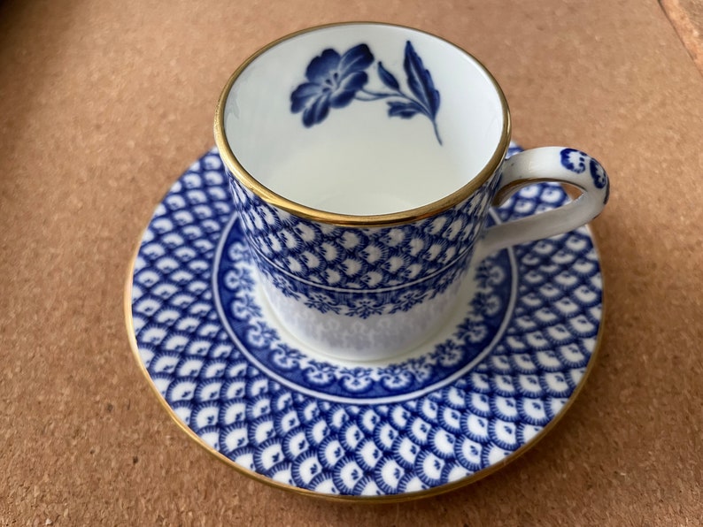 Antique WEDGWOOD Blue White Cup and Saucer England - Etsy
