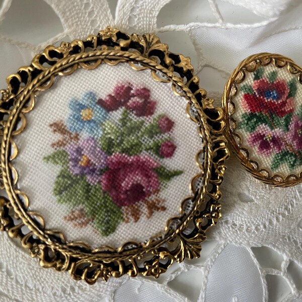 Petit Point Embroidery - Etsy