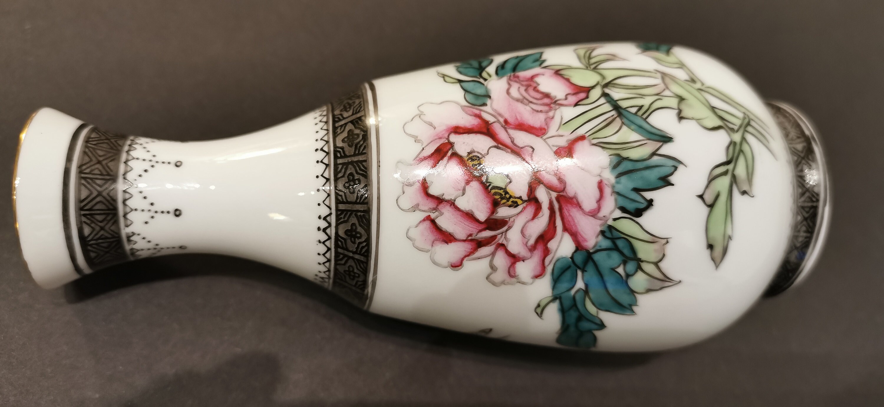 Vintage Chinese Porcelain Vase Peony Made in Liling - Etsy UK