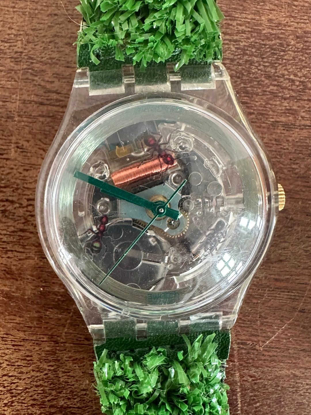 Vintage 1997 Swatch SKZ103 GARDEN TURF Watch - Etsy