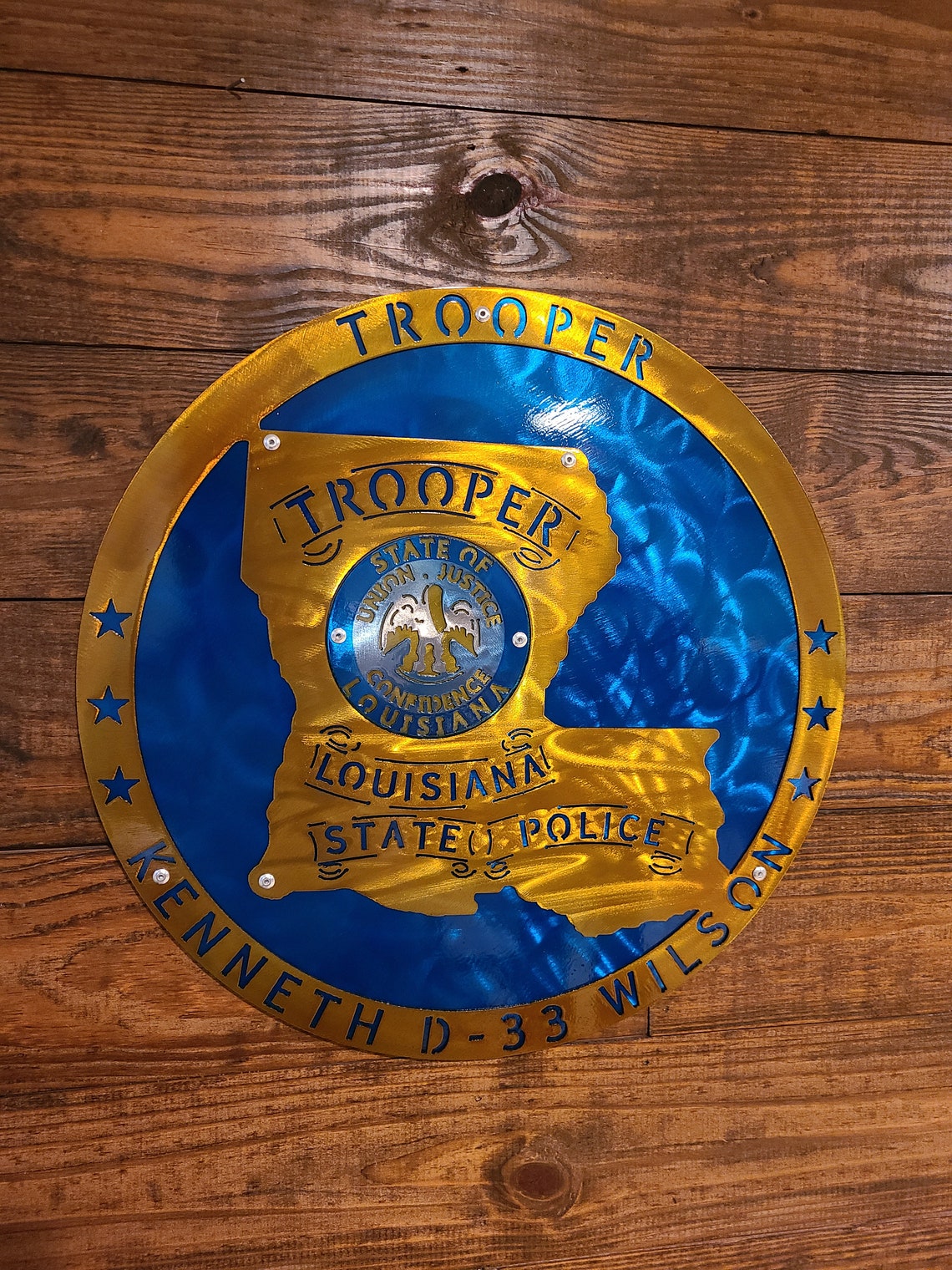 Louisiana State Police Badge Custom State Police Badge Metal | Etsy