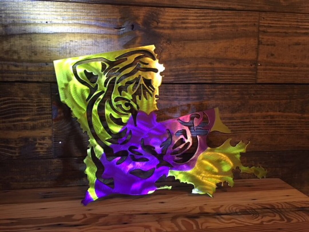 LSU Tiger in State - Etsy