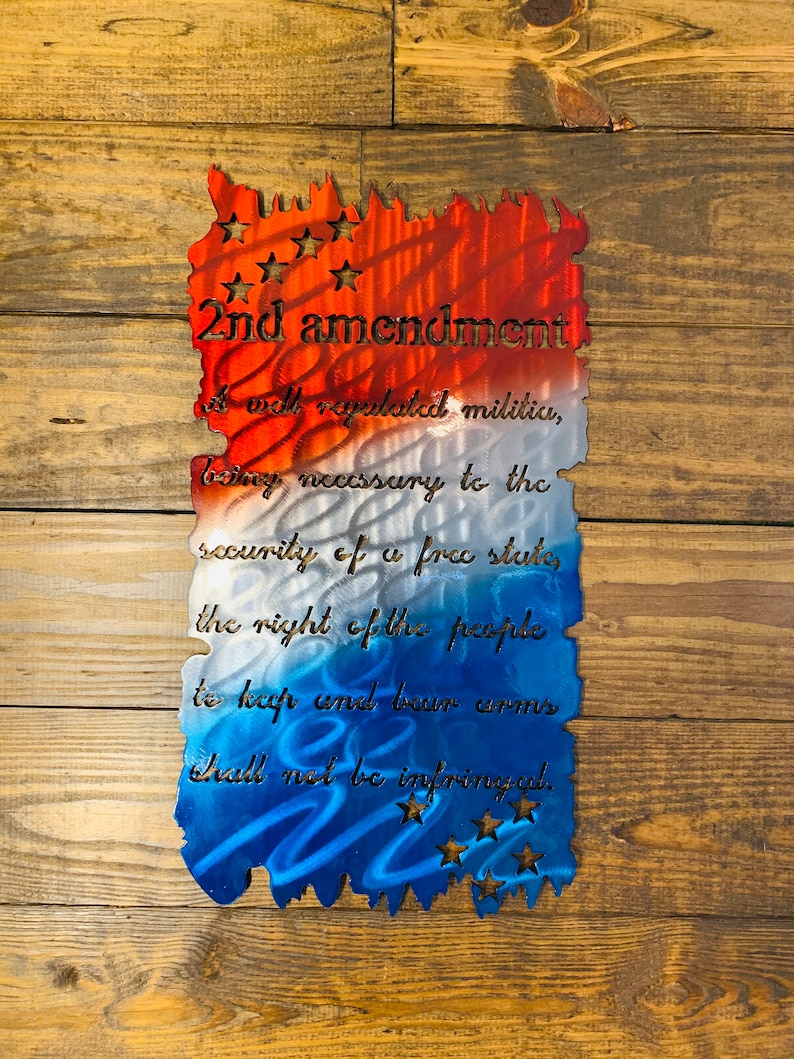 2nd Amendment Second Amendment Metal Wall Art American Flag - Etsy