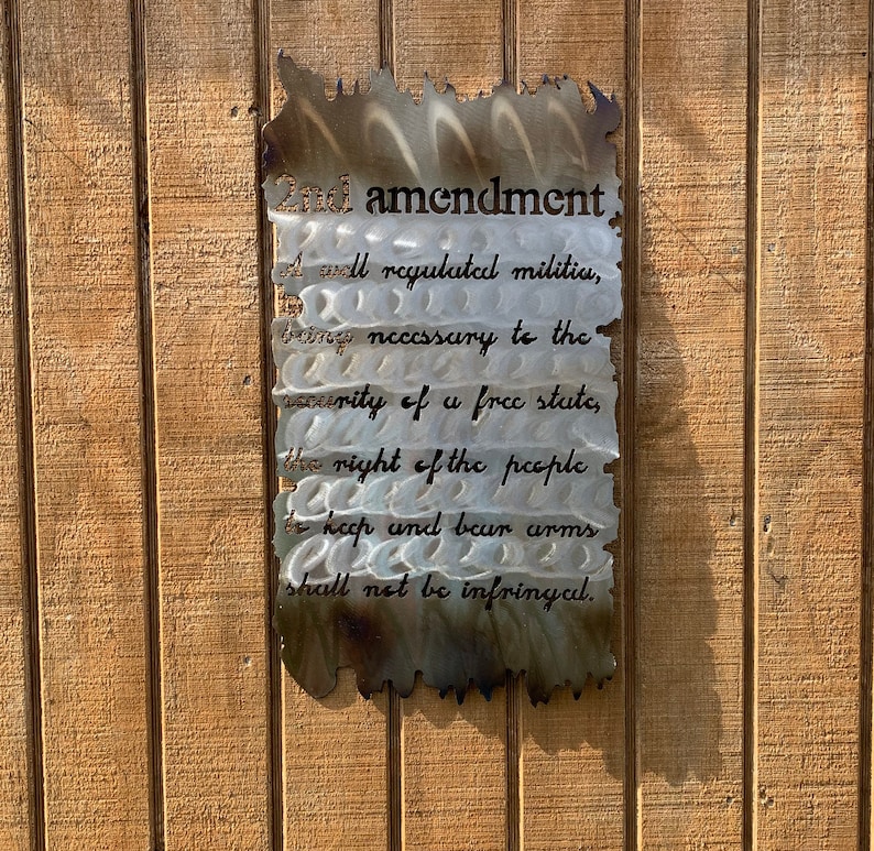 2nd Amendment Second Amendment Metal Wall Art American Flag | Etsy