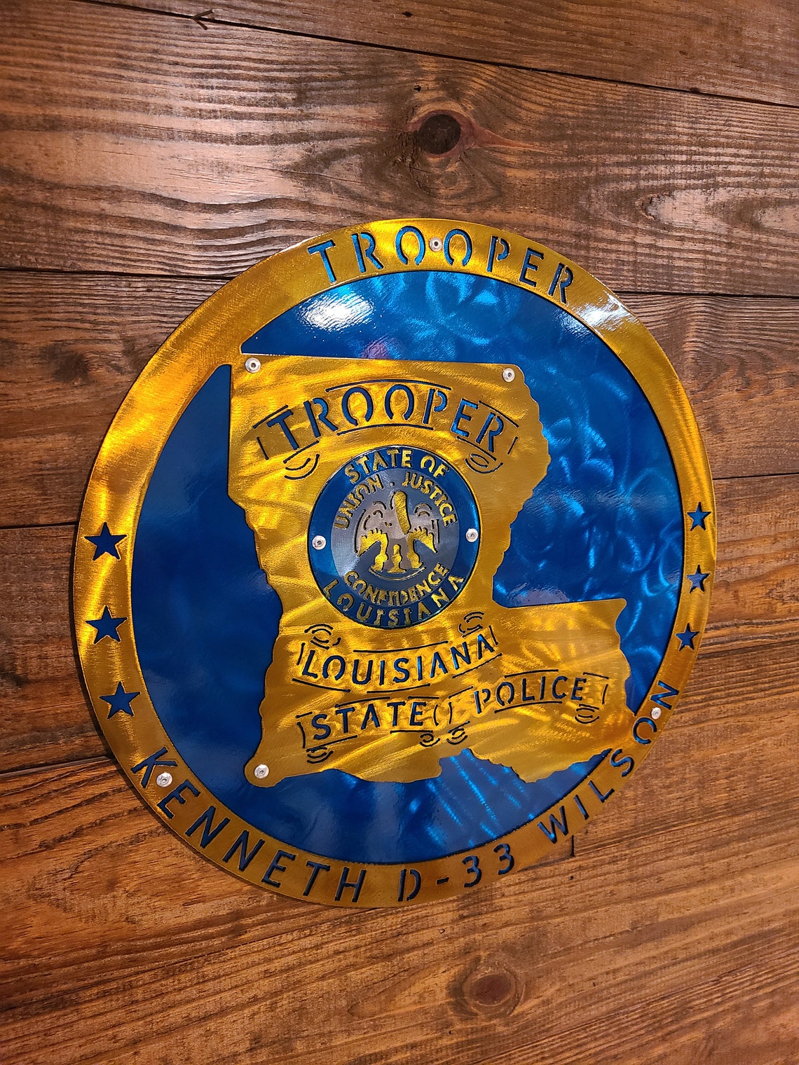Louisiana State Police Badge Custom State Police Badge Metal - Etsy