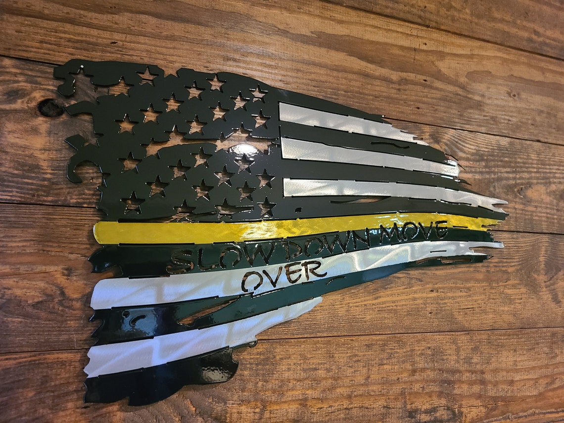 Slow Down Move Over Flag Tow Lives Matter Flag | Etsy