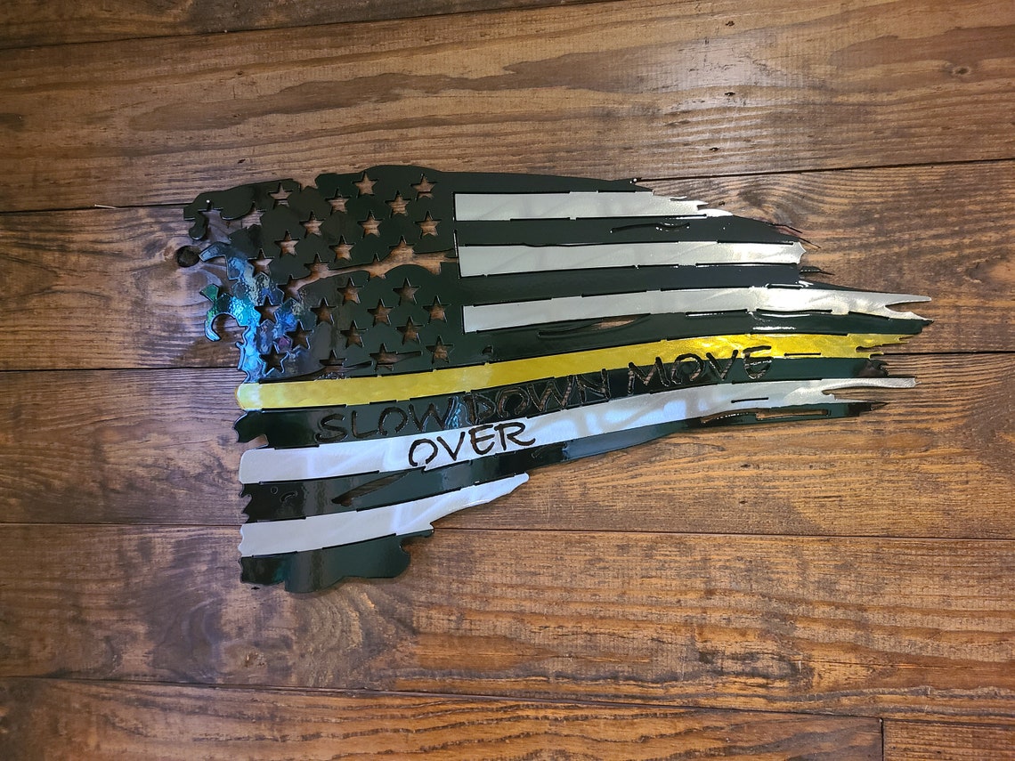 Slow Down Move Over Flag Tow Lives Matter Flag | Etsy