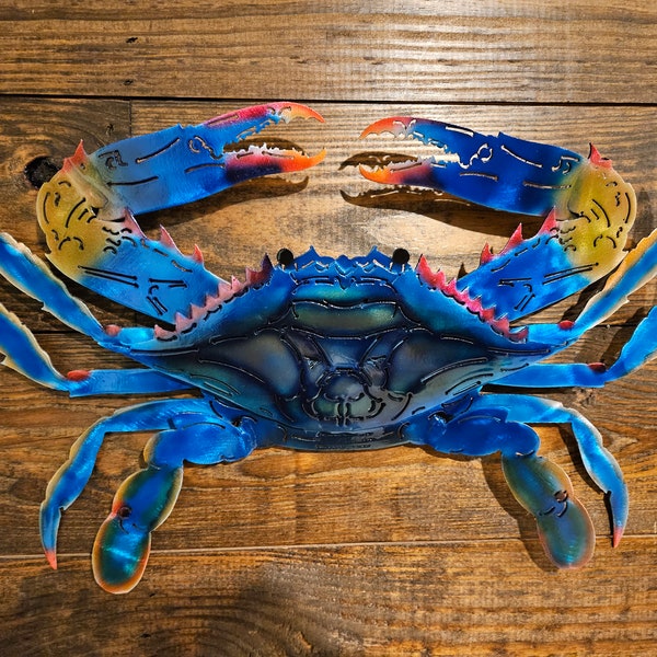 Blue Crab Wall Art - Etsy