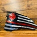 FD Battle Flag Firefighter Flag Red Line Battle Flag - Etsy