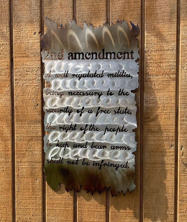 2nd Amendment Second Amendment Metal Wall Art American Flag | Etsy