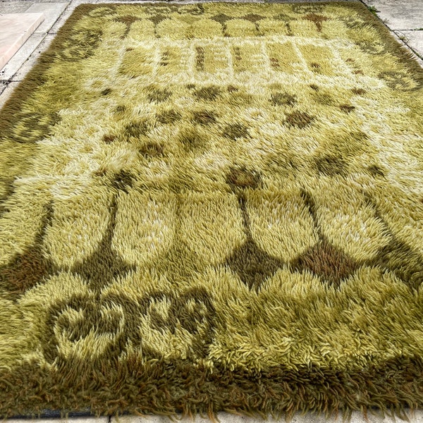 Danish Rya Rug - Etsy