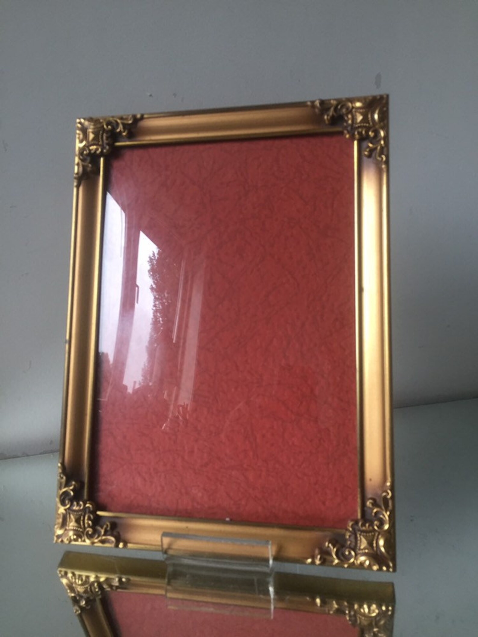 Vintage Gold Colored Metal Picture Frame - Etsy