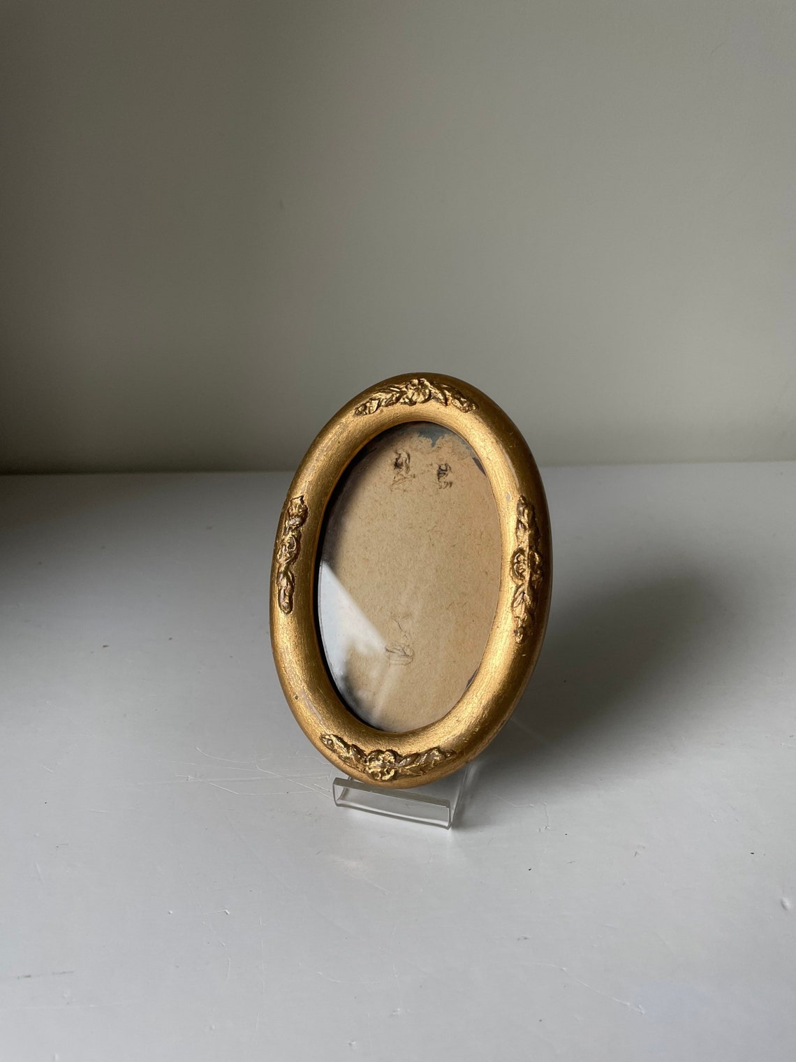 Antique Wooden Gold Gilded Colored Oval Picture Frame Small - Etsy