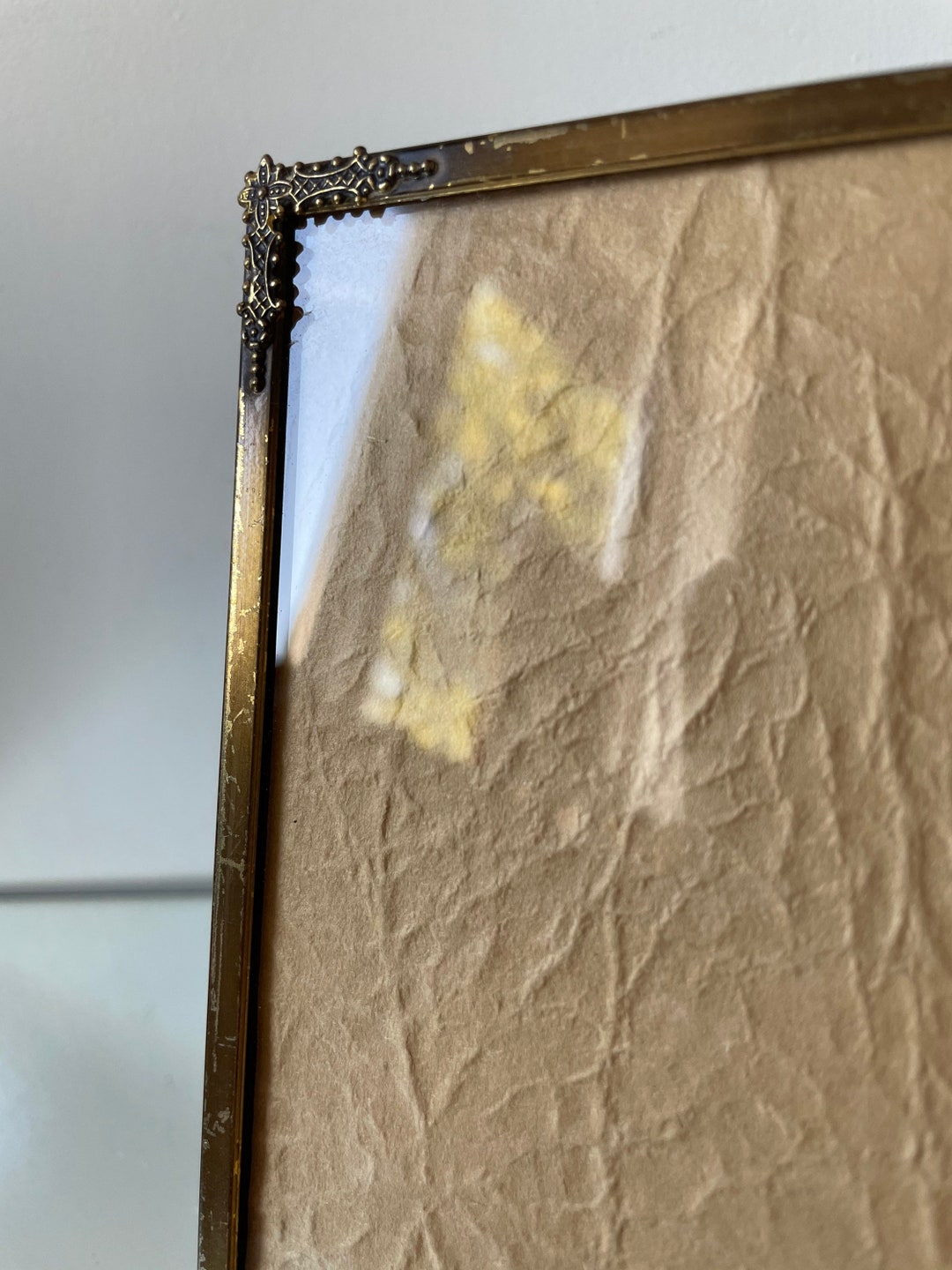 Vintage Gold Colored Metal Picture Frame - Etsy