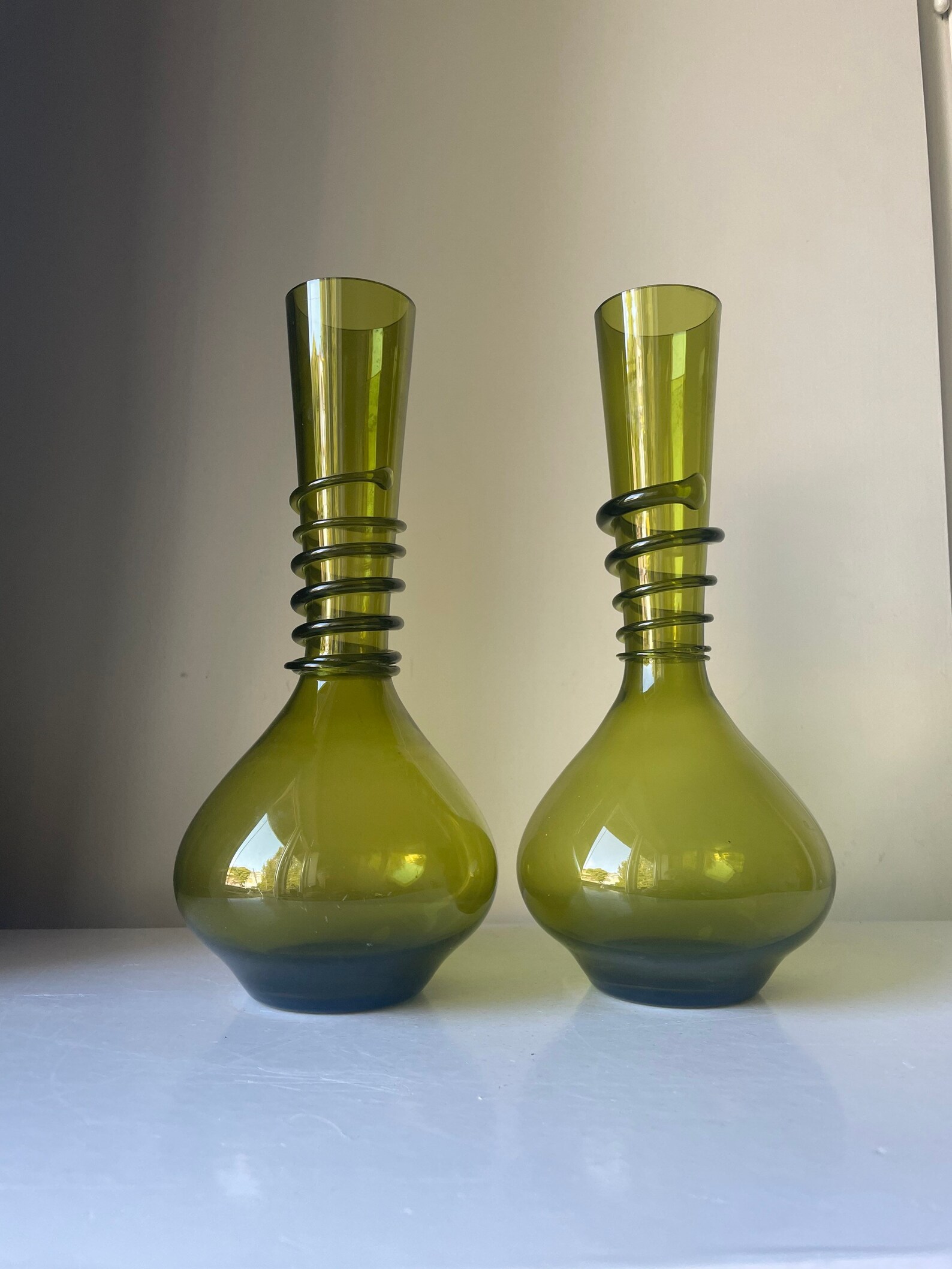 Pair of Kastrup Holmegaard Vases by Jacob E Bang - Etsy