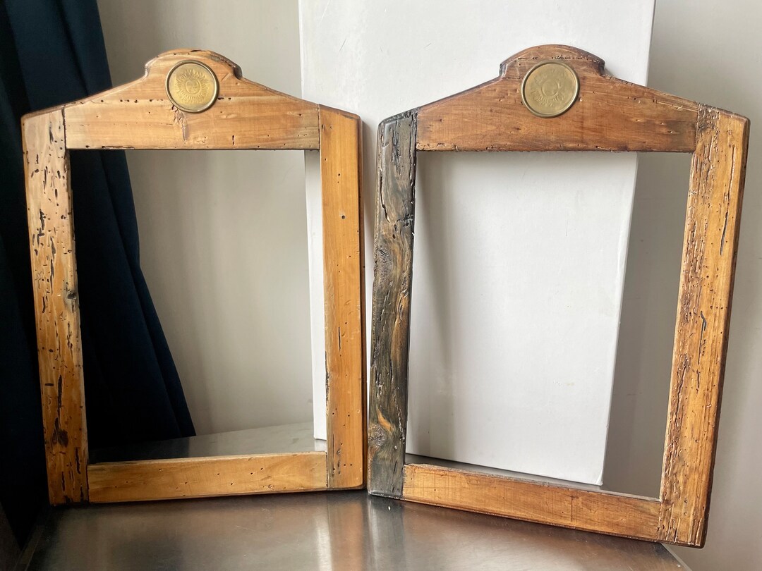 Pair of Vintage Wooden Frames Each 44 Cm X 32 Cm - Etsy