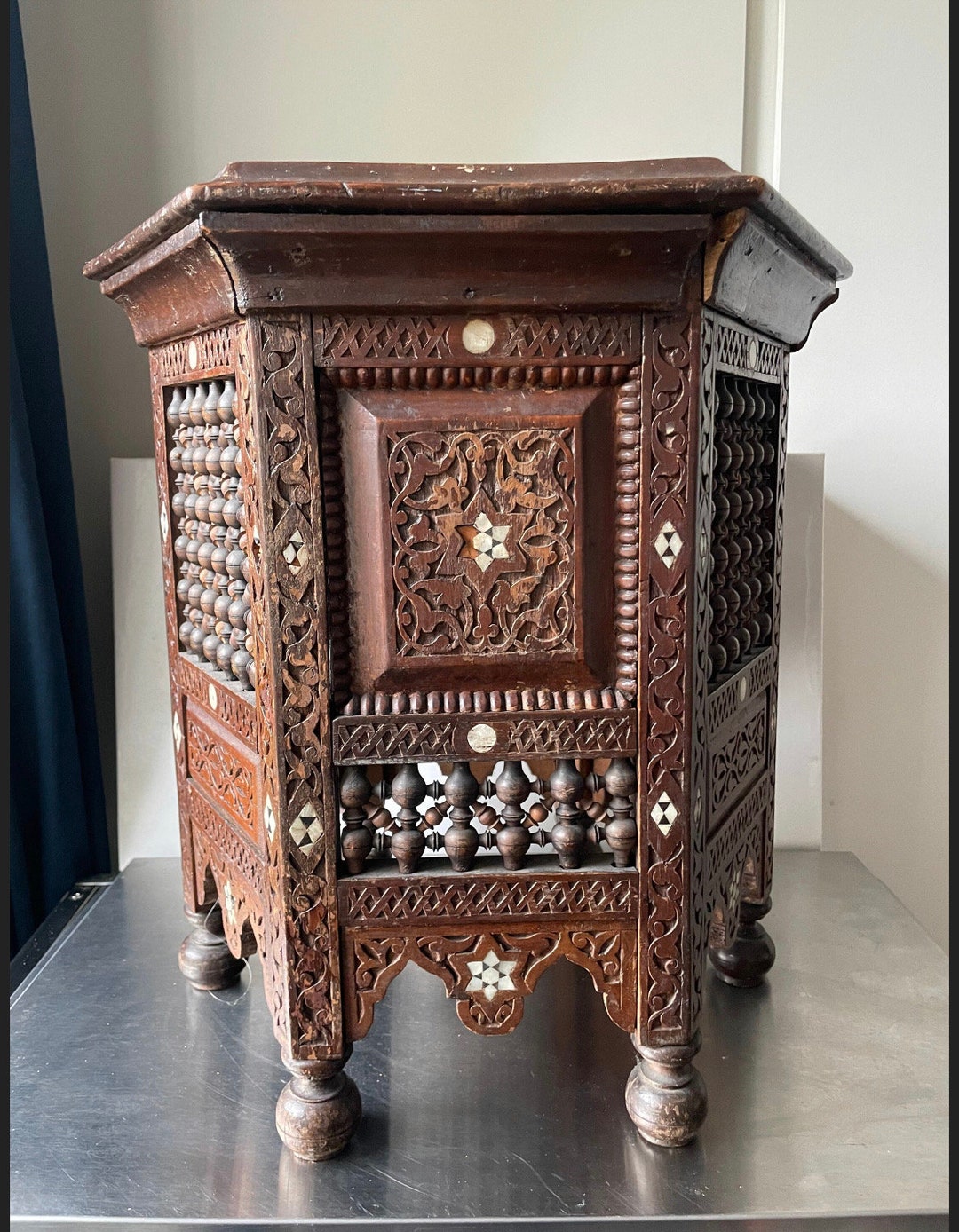 Antique Ottoman Turkish Octagonal Table - Etsy
