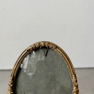 Antique Metal Gold Gilded Colored Brass Oval Picture Frame Small Size ...