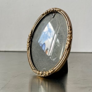 Antique Metal Gold Gilded Colored Brass Oval Picture Frame Small Size ...