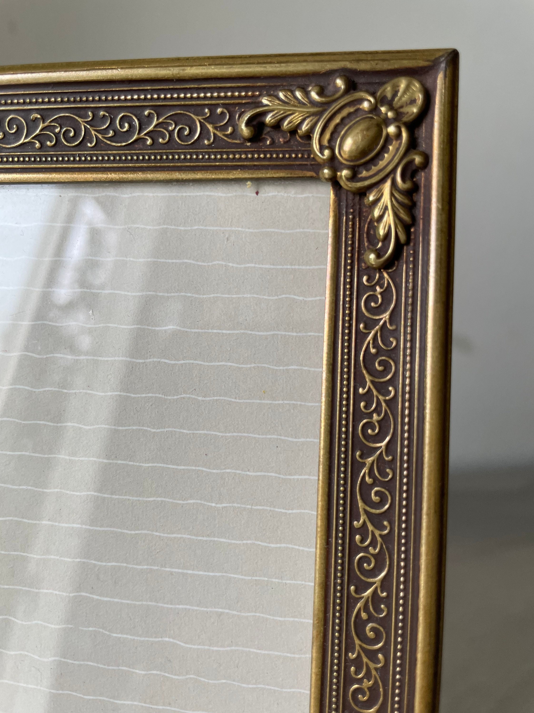 Home & Hobby Vintage Gold colored Metal Picture Frame Materials etna.com.pe