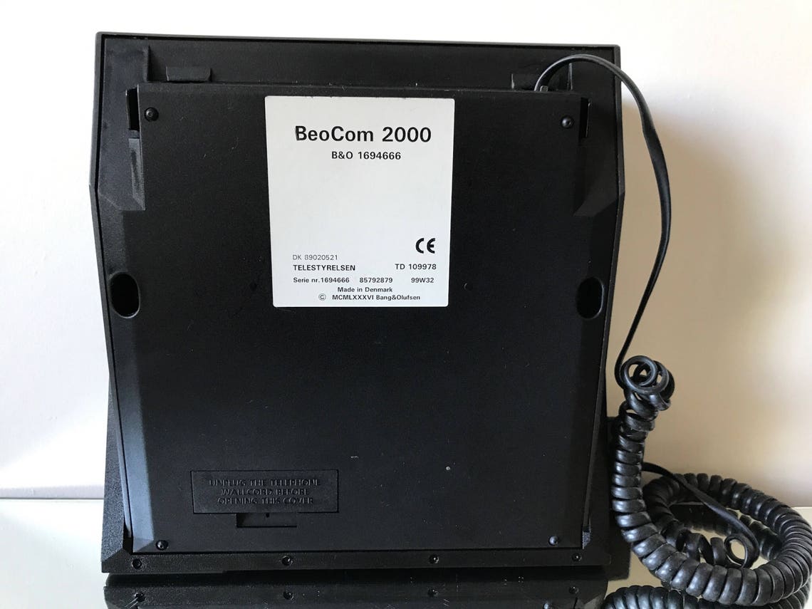 1980s Bang & Olufsen BEOCOM 2000 Corded Analogue Phone - Etsy Denmark