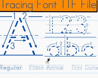 School Days Tracing Font - Teacher Font, Student Fonts, Handwriting ...