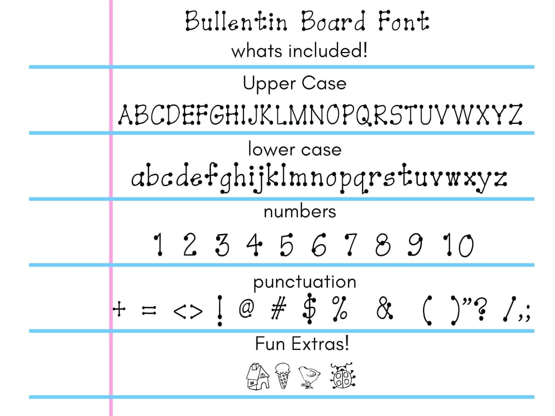 ABC Bulletin Font Downloadable Ttf File. Perfect for Teachers- School ...