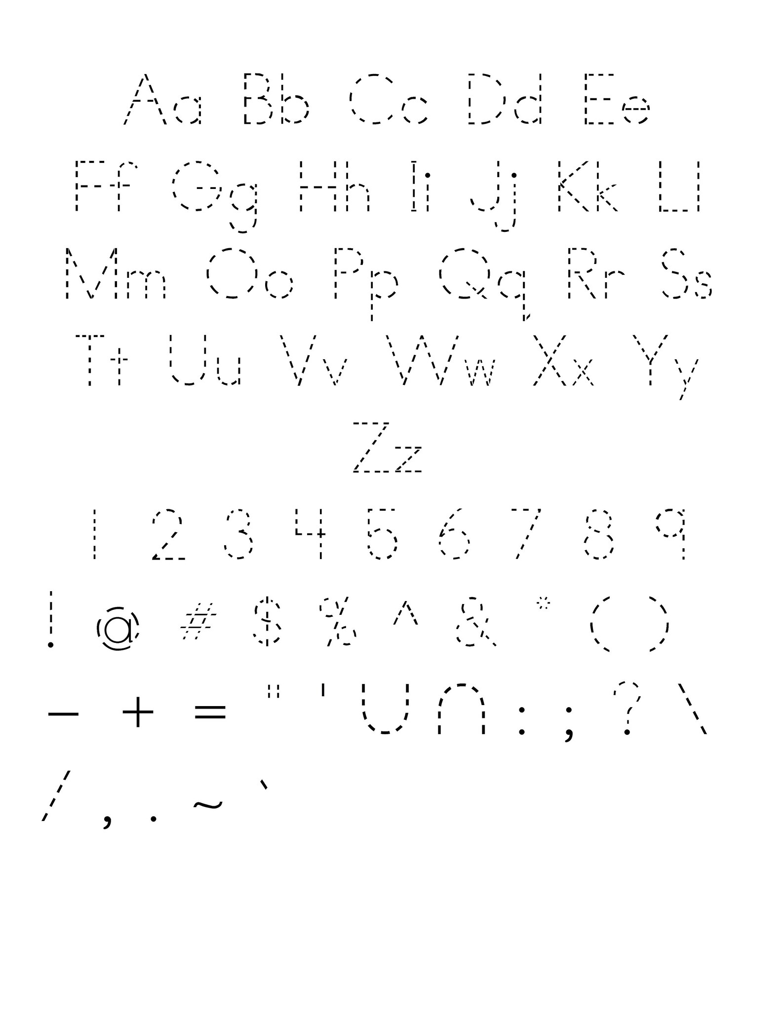 6 Tracing/ Handwriting Practice Font Bundle. Letters and Numbers ...