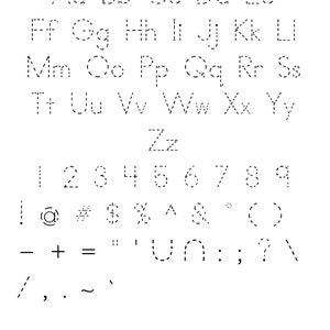 6 Tracing/ Handwriting Practice Font Bundle. Letters and Numbers ...