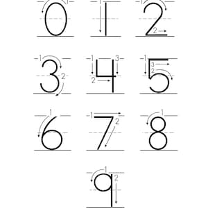 Tracing Font Fonts. Handwriting Practice Fonts TTF. Downloadable File ...