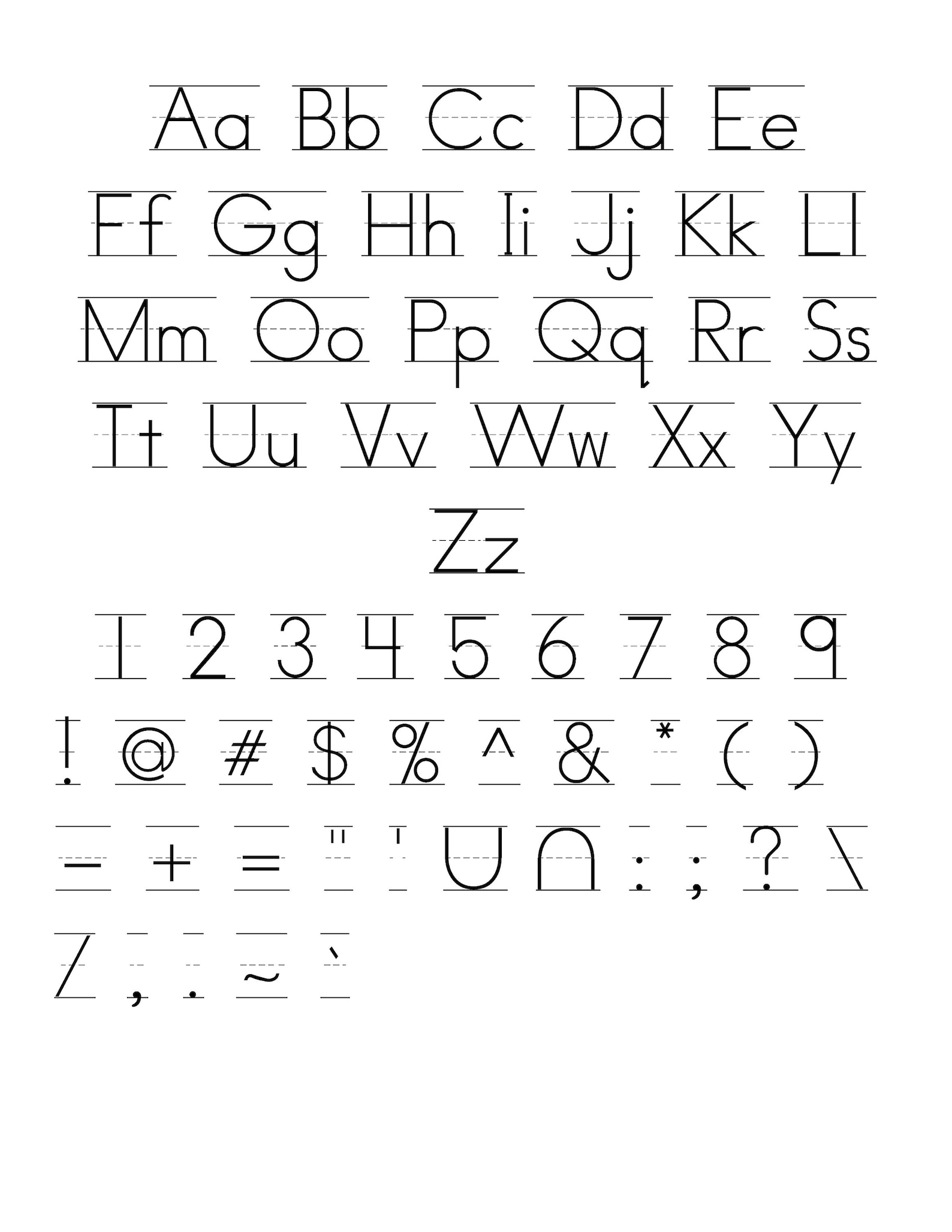 5 Tracing/ Handwriting Practice Font Bundle. Comes With License ...