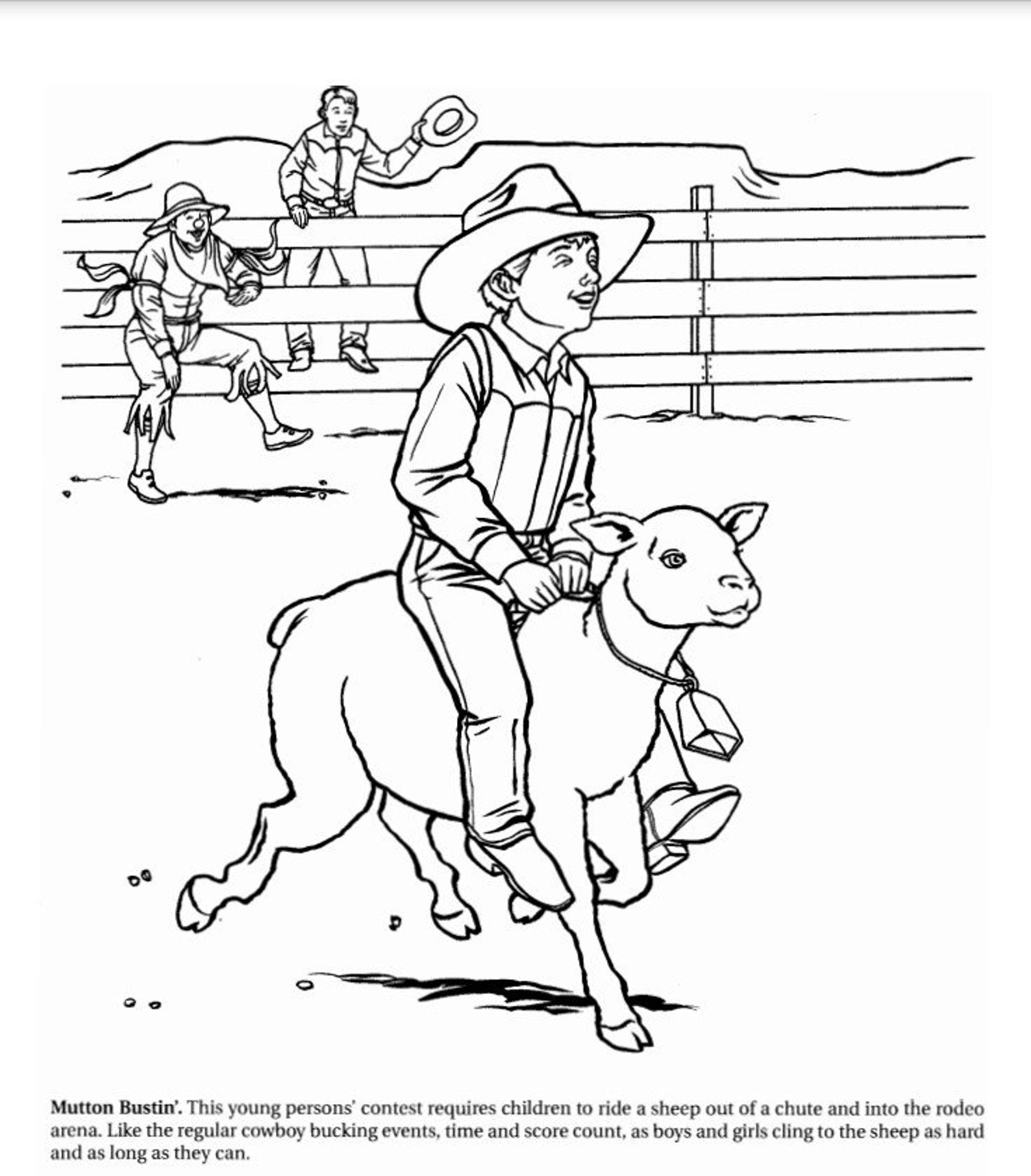 Fun Rodeo Coloring Pictures! 29 Pages Pdf. Digital Download - Etsy