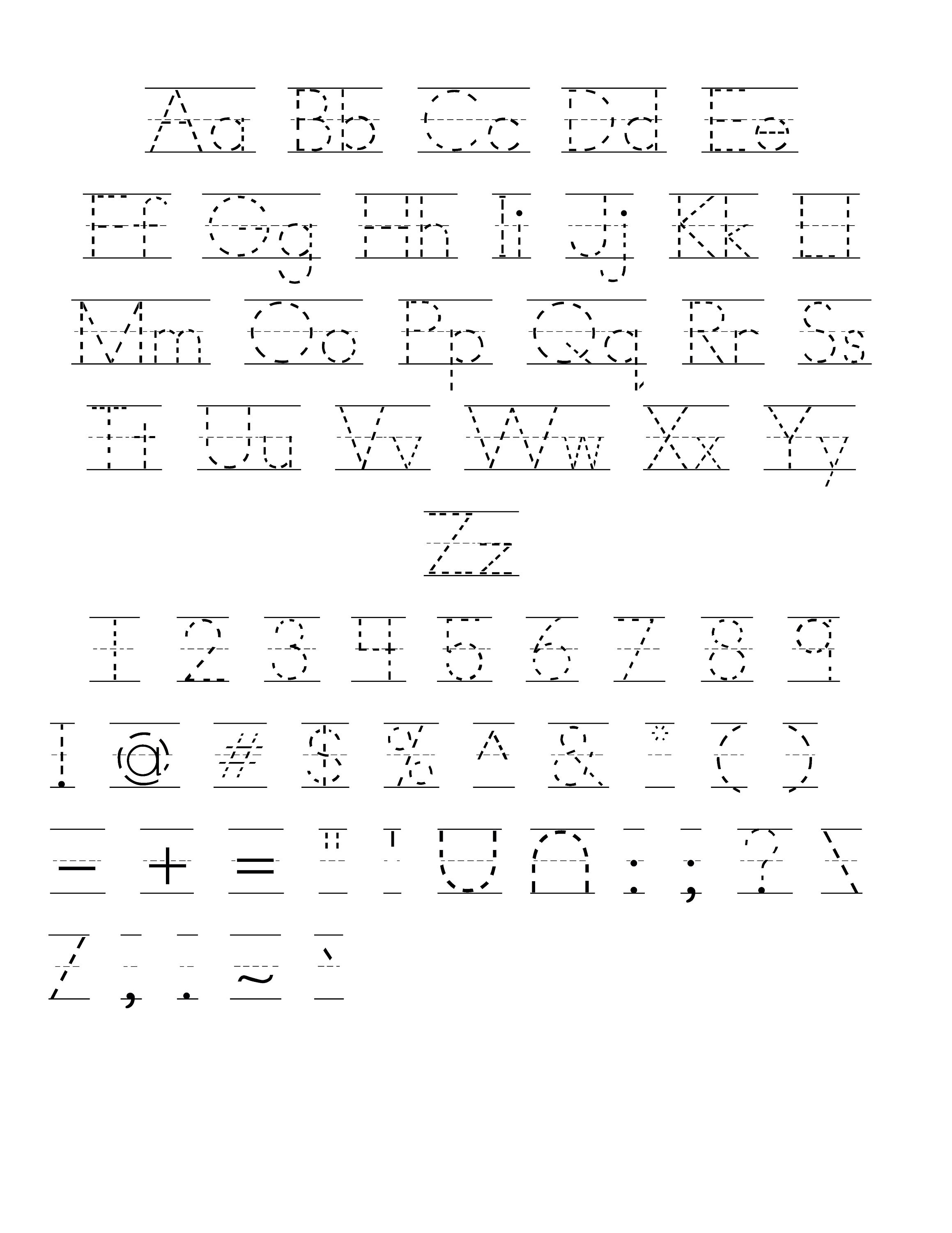 5 Tracing/ Handwriting Practice Font Bundle. Comes With License ...