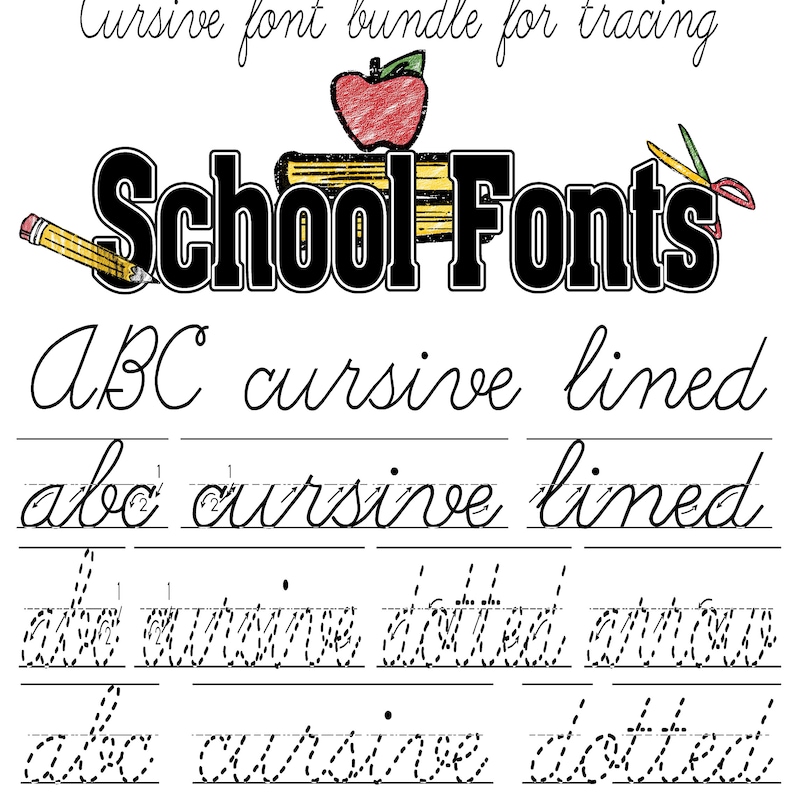 Cursive Font - Etsy
