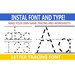 Tracing Font for Name Tracing, Work Sheets, Handwriting, Writing ...