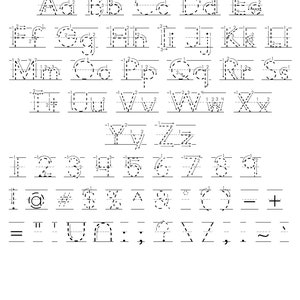 6 Tracing/ Handwriting Practice Font Bundle. Letters and Numbers ...