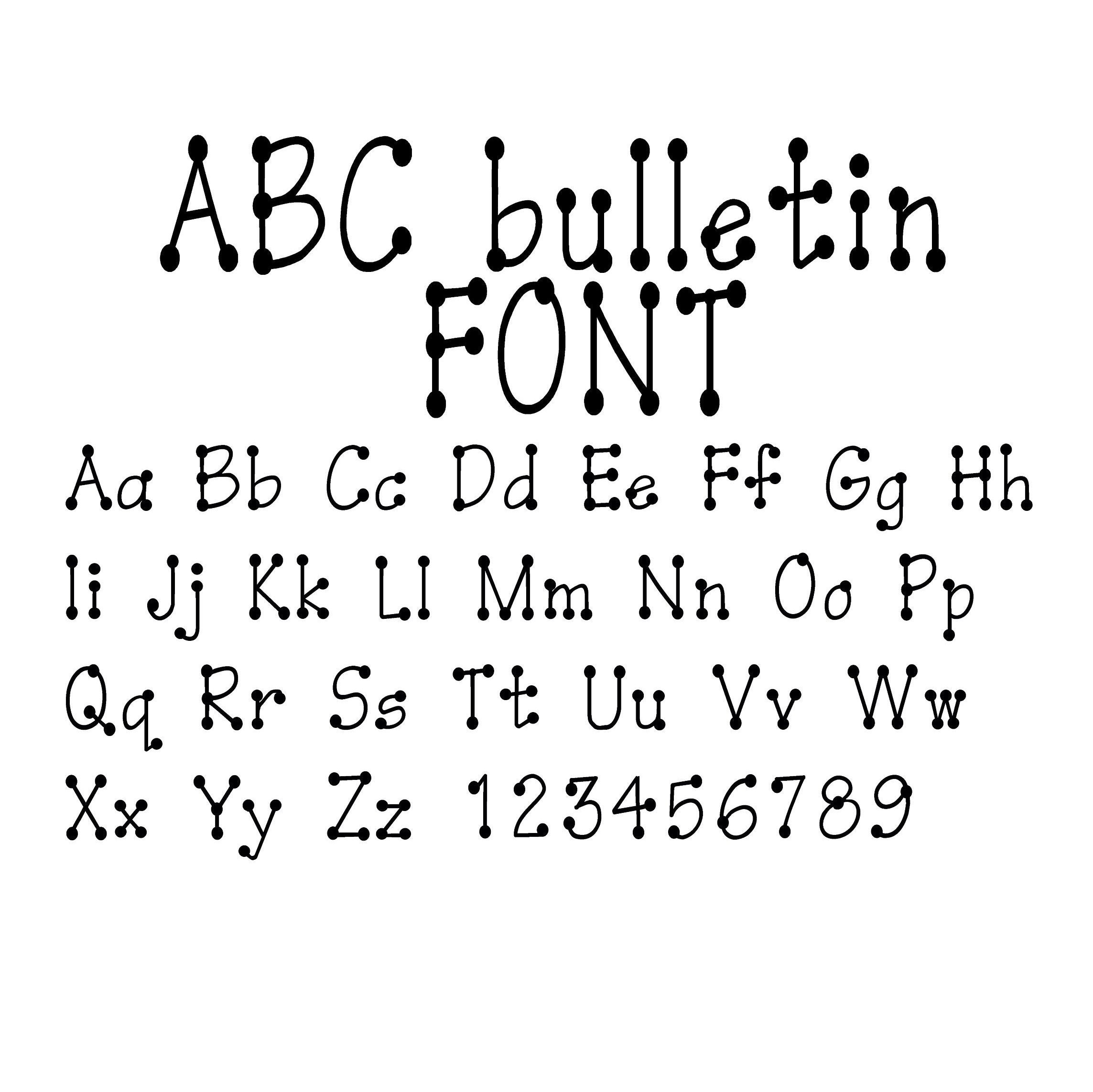 ABC Bulletin Font Downloadable Ttf File. Perfect for Teachers- School ...