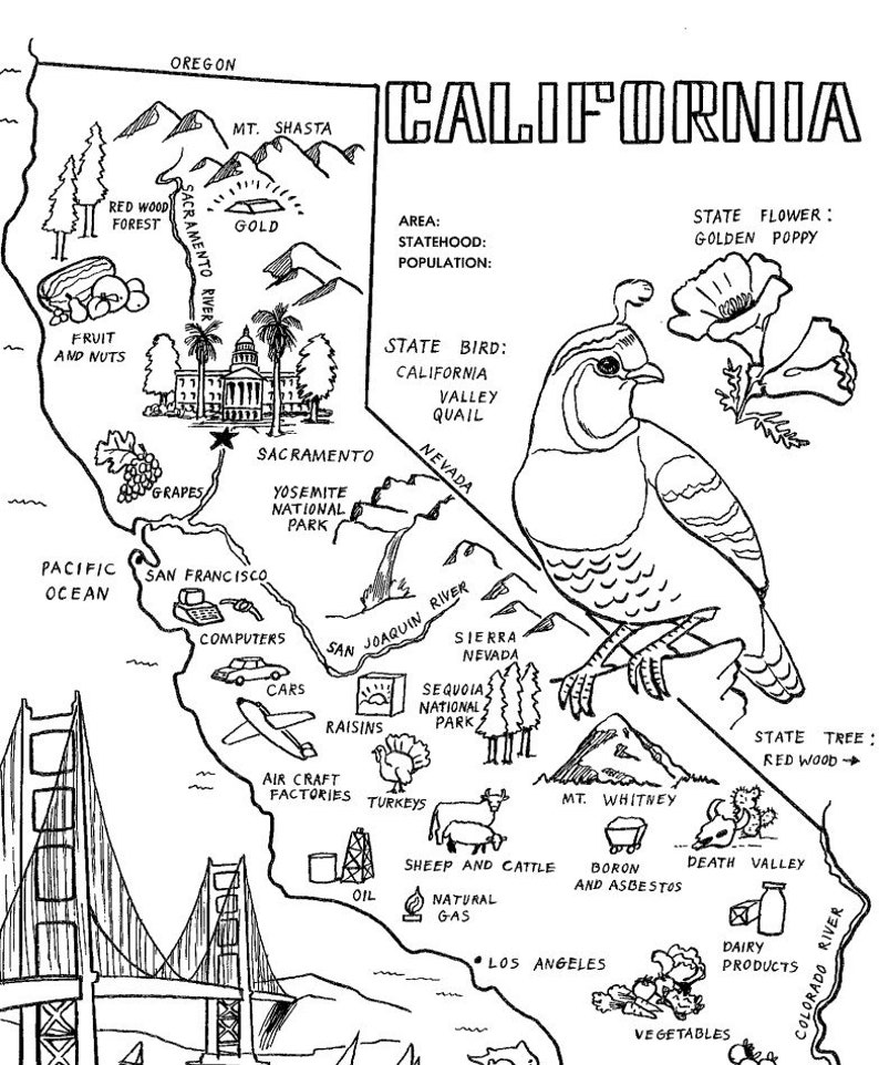 USA Coloring Book Pdf. File Filled With Coloring Pictures and Lots of ...